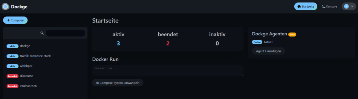Dockge – mit Docker Compose und Traefik installieren | goNeuland