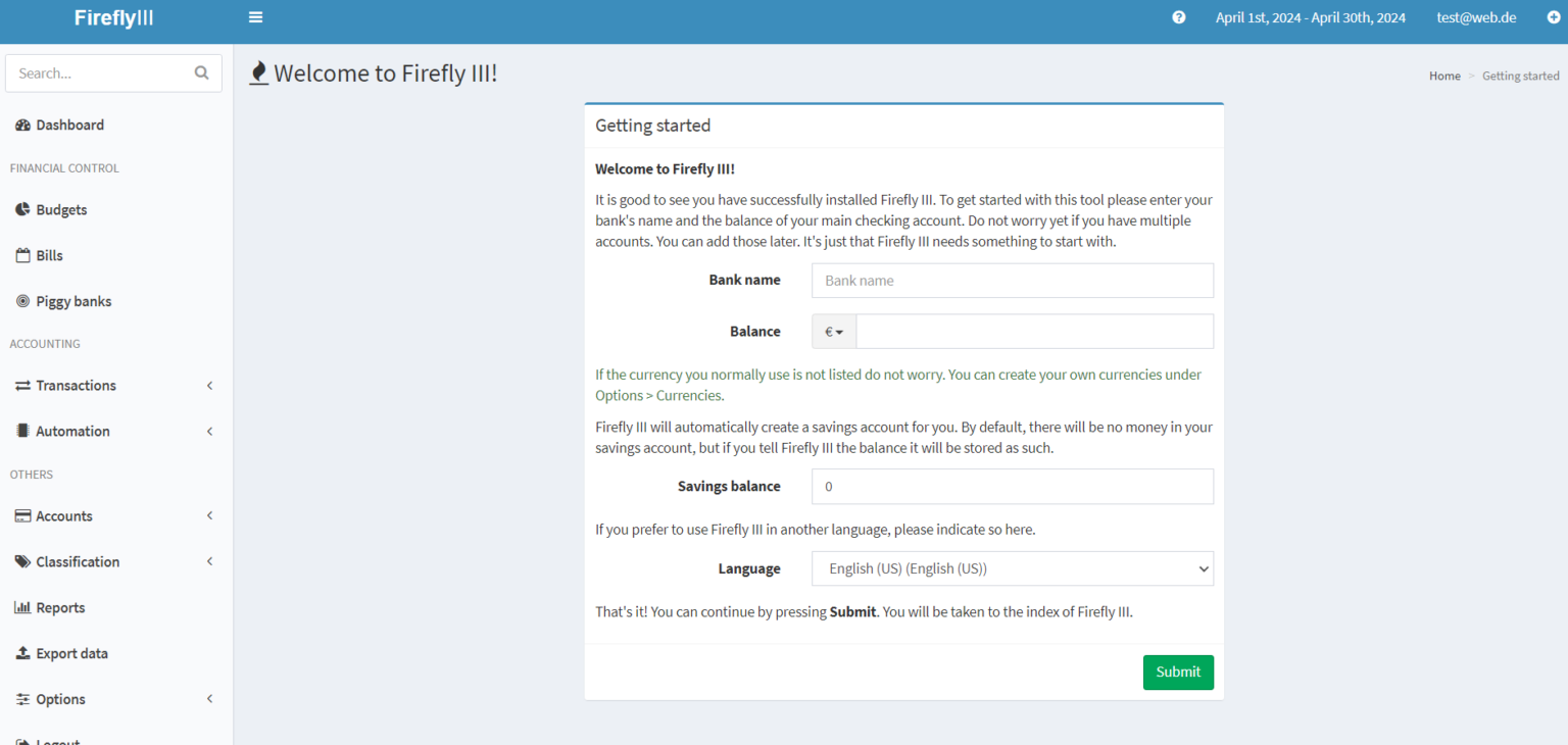 Firefly III – mit Docker und Traefik installieren | goNeuland